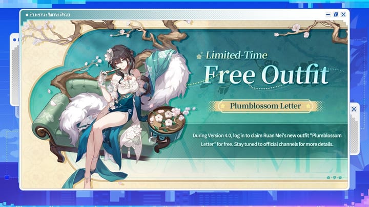 Honkai Star Rail 4.0: Free 5-star character selector, Ruan Mei skin ...