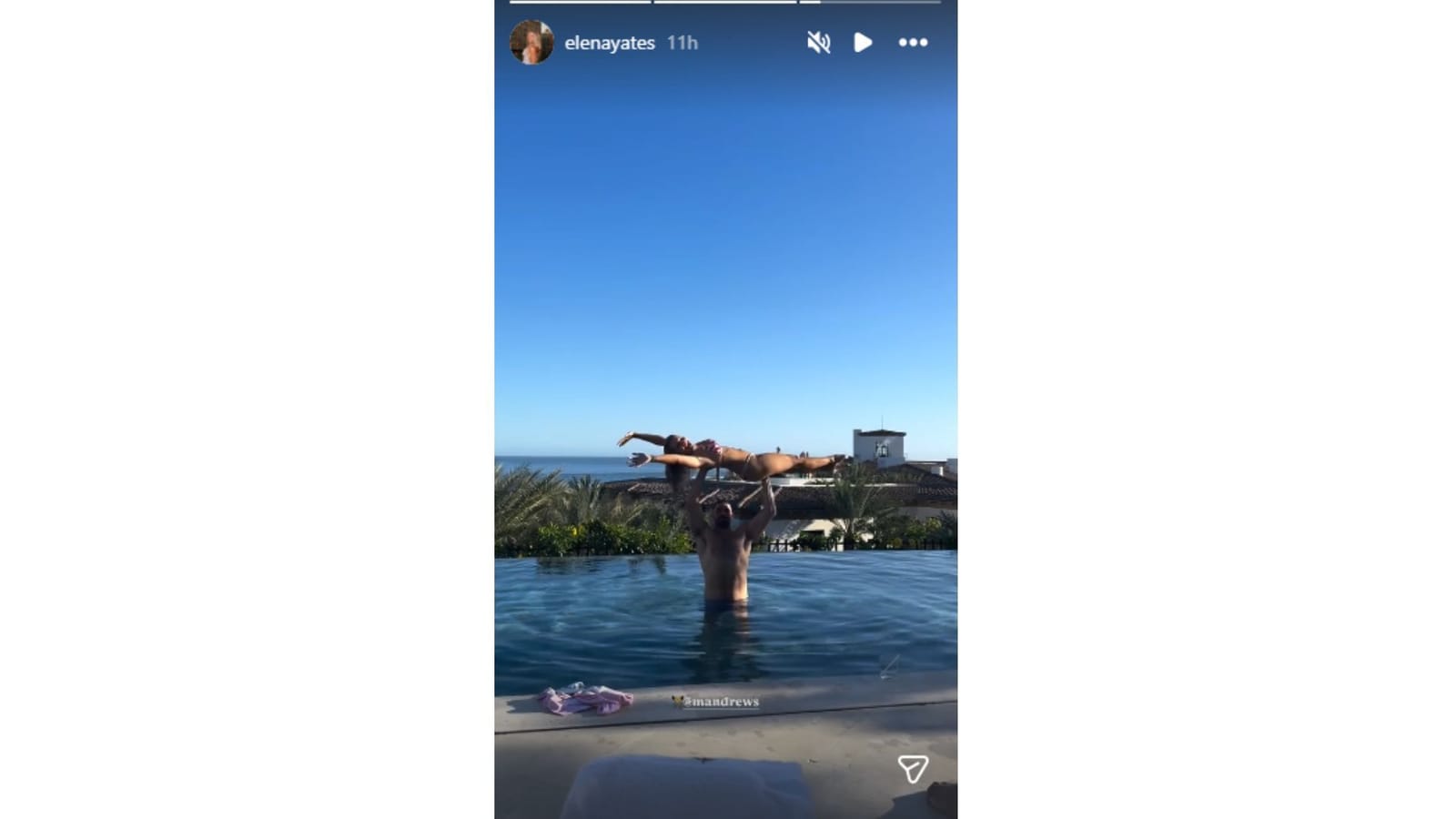Shirtless Mark Andrews puts strength on display as he lifts fiancée ...