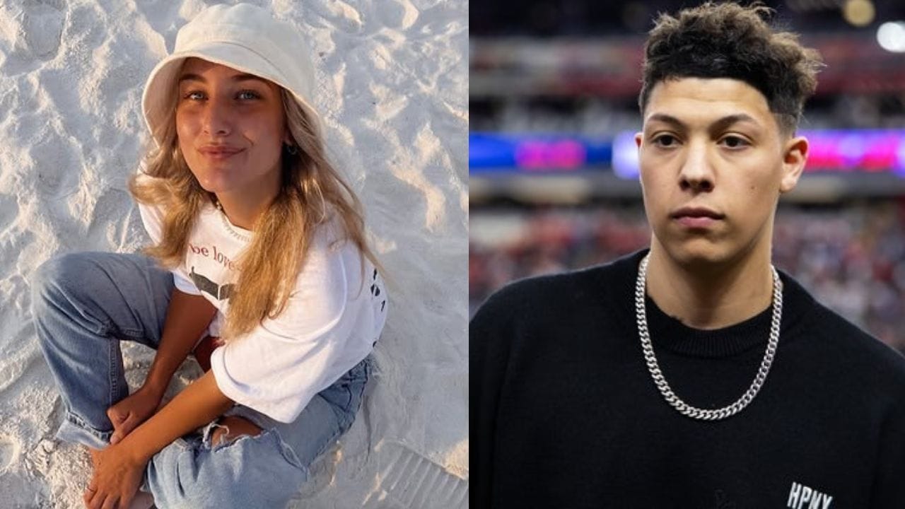 Jackson Mahomes drops 5-word flirty message for GF Shyanne as she poses ...