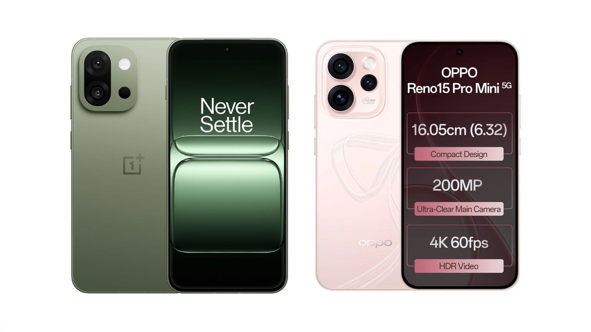 OnePlus 13s vs Oppo Reno15 Pro Mini: Which compact phone is better?