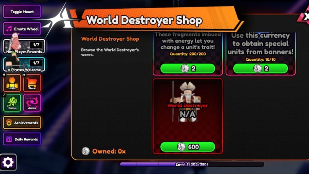Anime Vanguards World Destroyer gamemode: How to play and all rewards