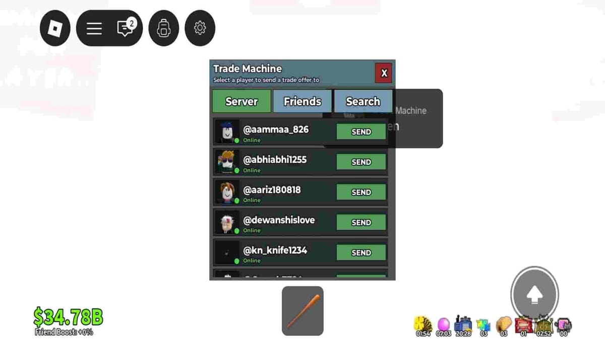 How to use Trade Machine in Steal a Brainrot