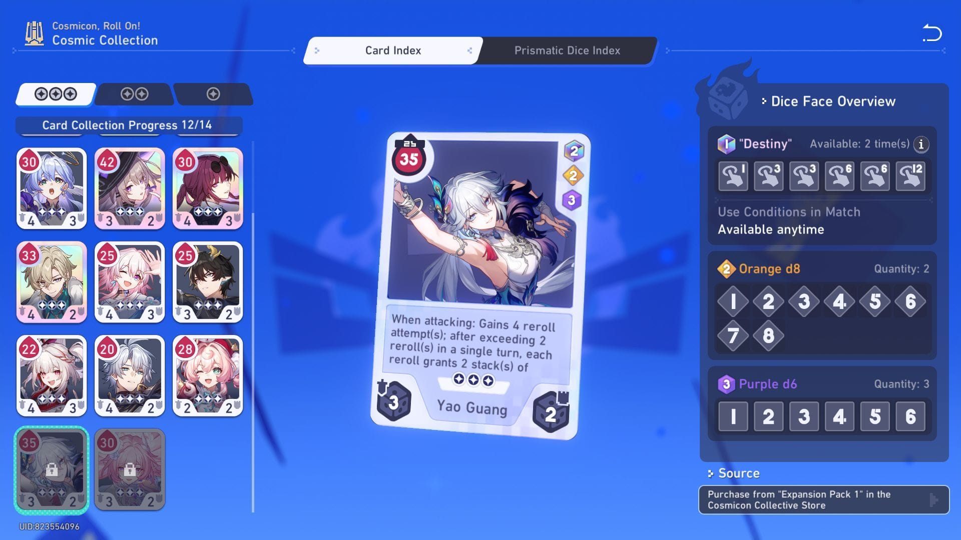 Best cards for Cosmicon Collective in Honkai Star Rail