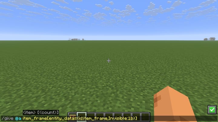 How to get an invisible item frame in Minecraft