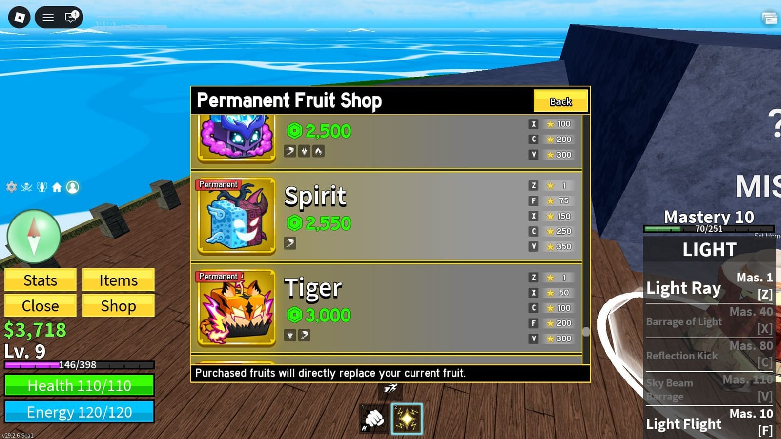 Spirit Fruit in Blox Fruits: Price, moveset, and more