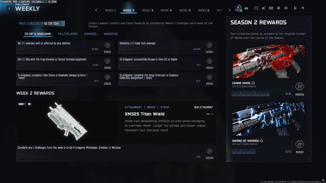 All Warzone and Black Ops 7 Season 2 Week 2 Challenges and rewards