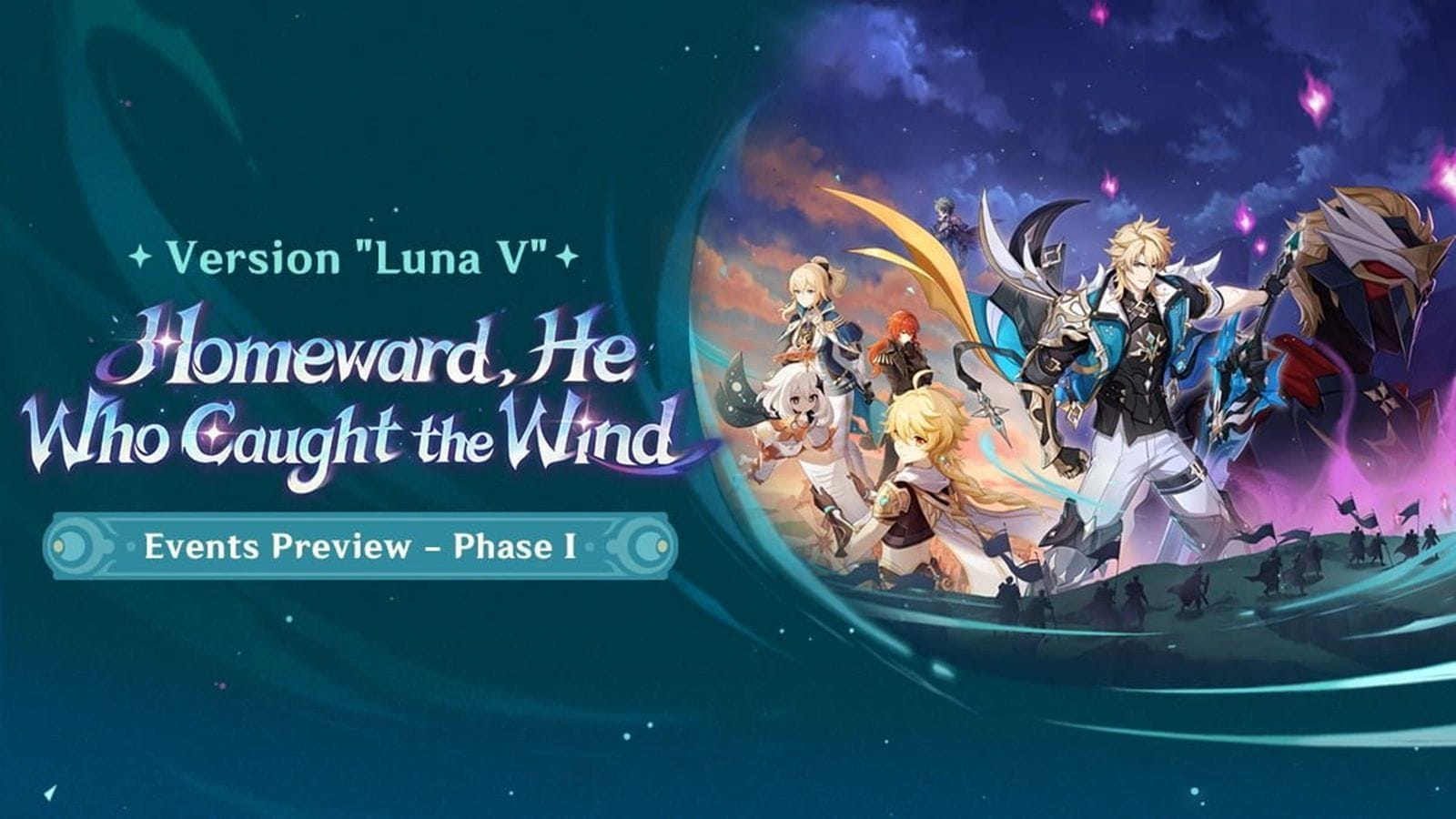 Genshin Impact Luna V first phase event schedule