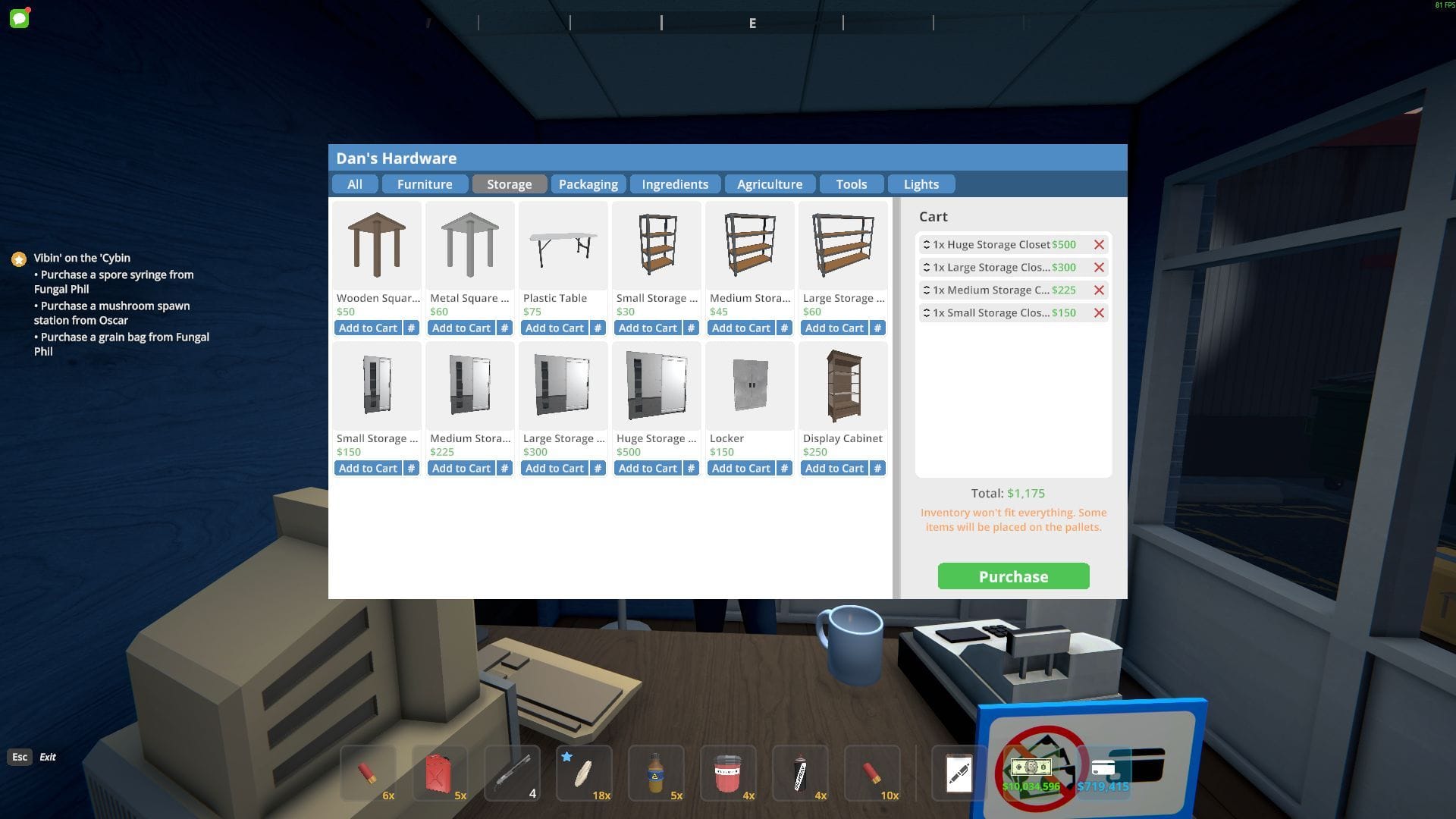 How to get and use Storage Closet in Schedule 1