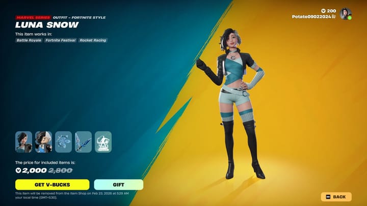 How to get Marvel Rival skins in Fortnite: Magik and Luna Snow