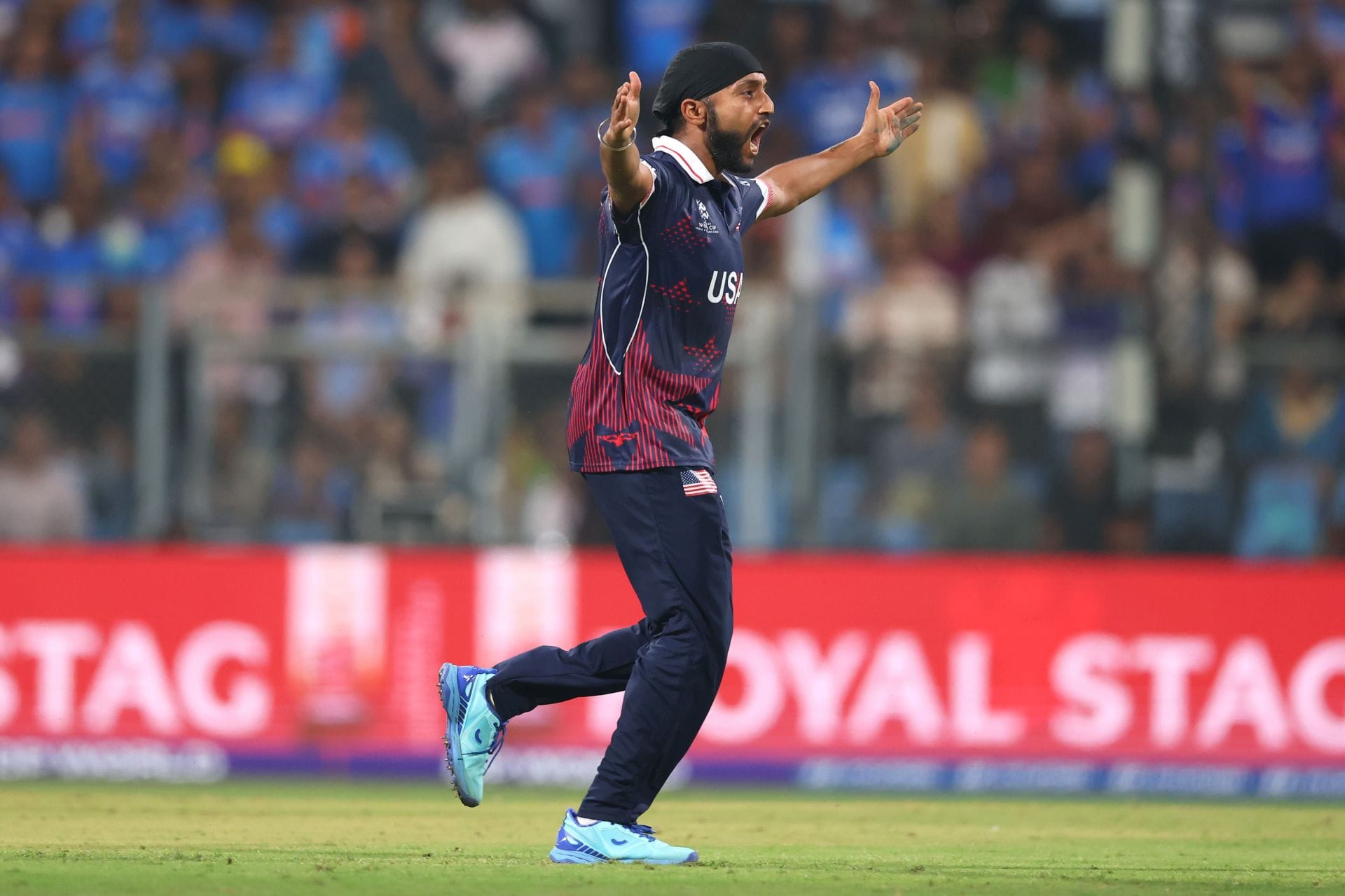 Harmeet Singh is pumped up as Axar Patel mistimes one to deep mid ...