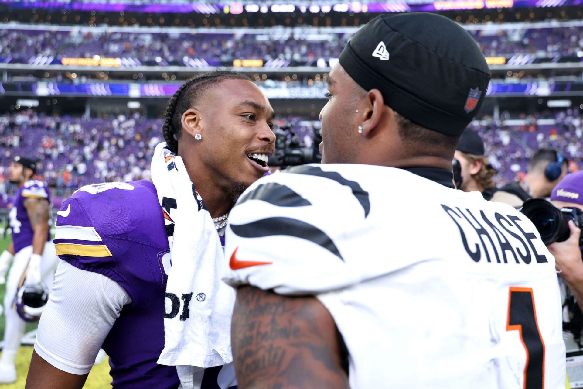 Ja'Marr Chase shuts down Joe Burrow to Vikings trade rumors while ...