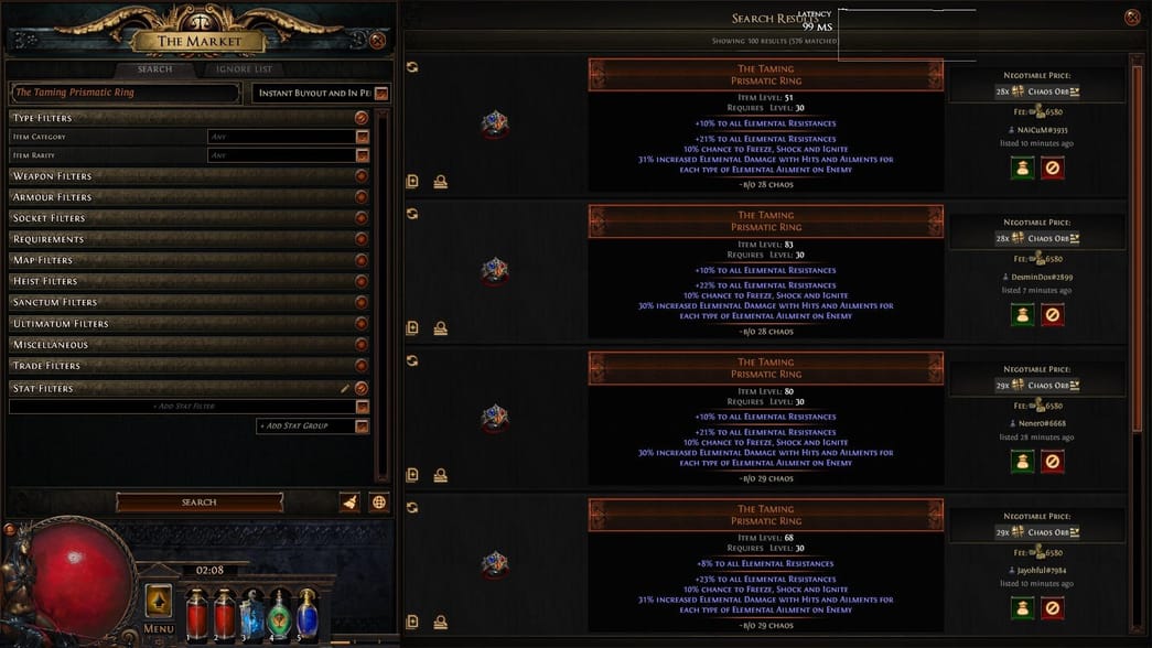 Path of Exile Elemental Hit Surfcaster build guide (3.27 Phrecia)