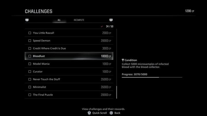 How to earn CP (Challenge Points) in Resident Evil Requiem