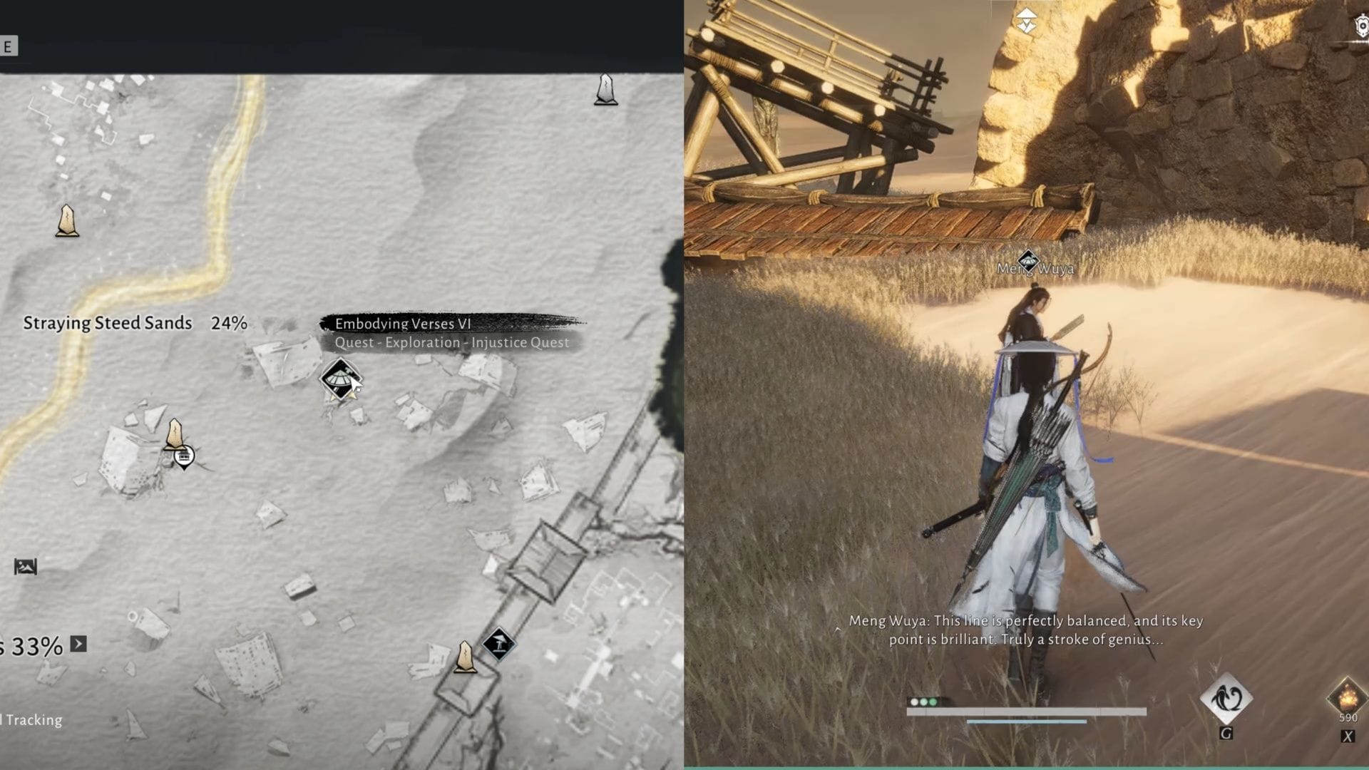 How to complete Embodying Verses quest in Where Winds Meet Hexi update