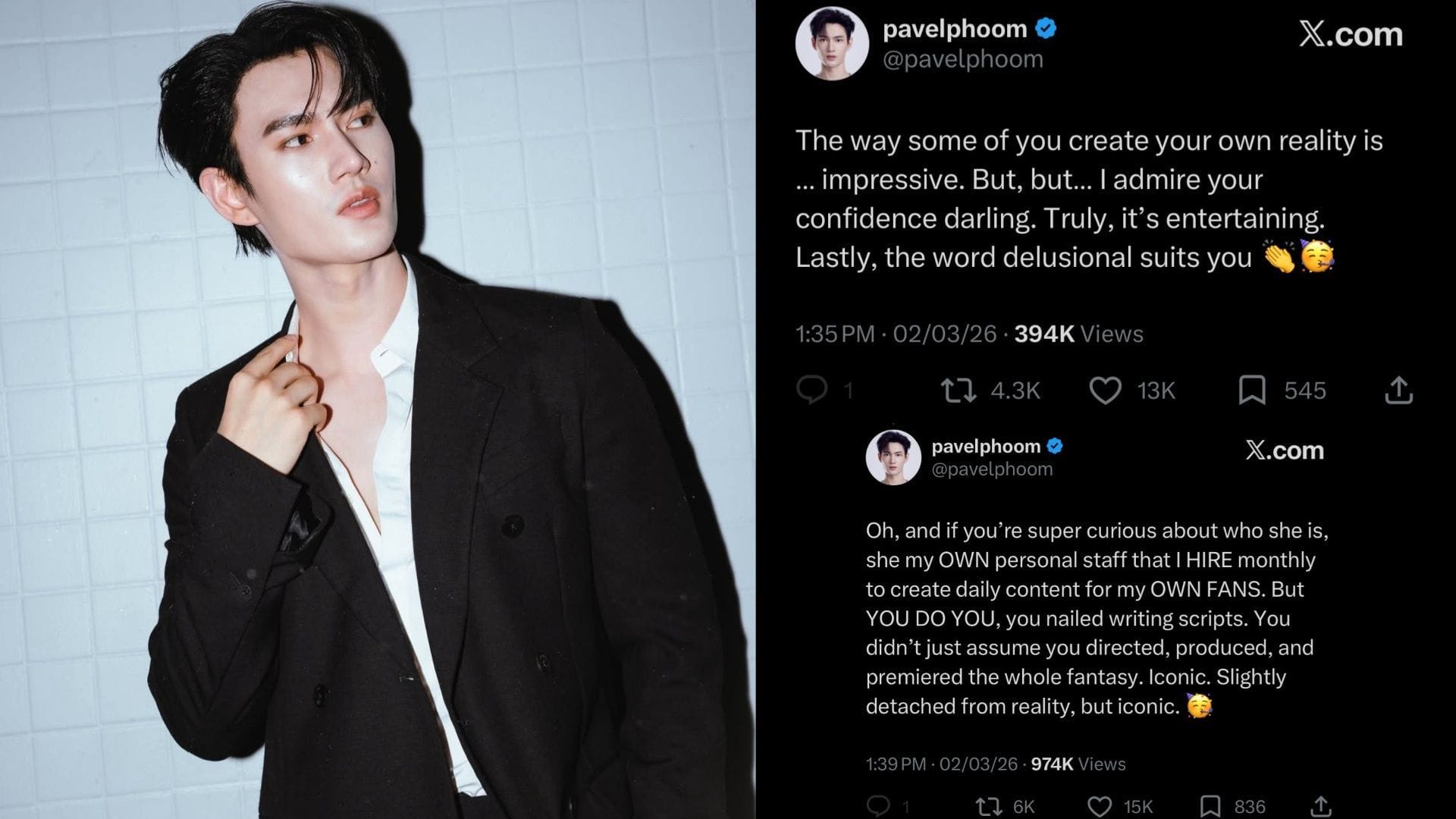 “Clock them” - Fans praise Pavel Phoom for shutting down dating rumors ...