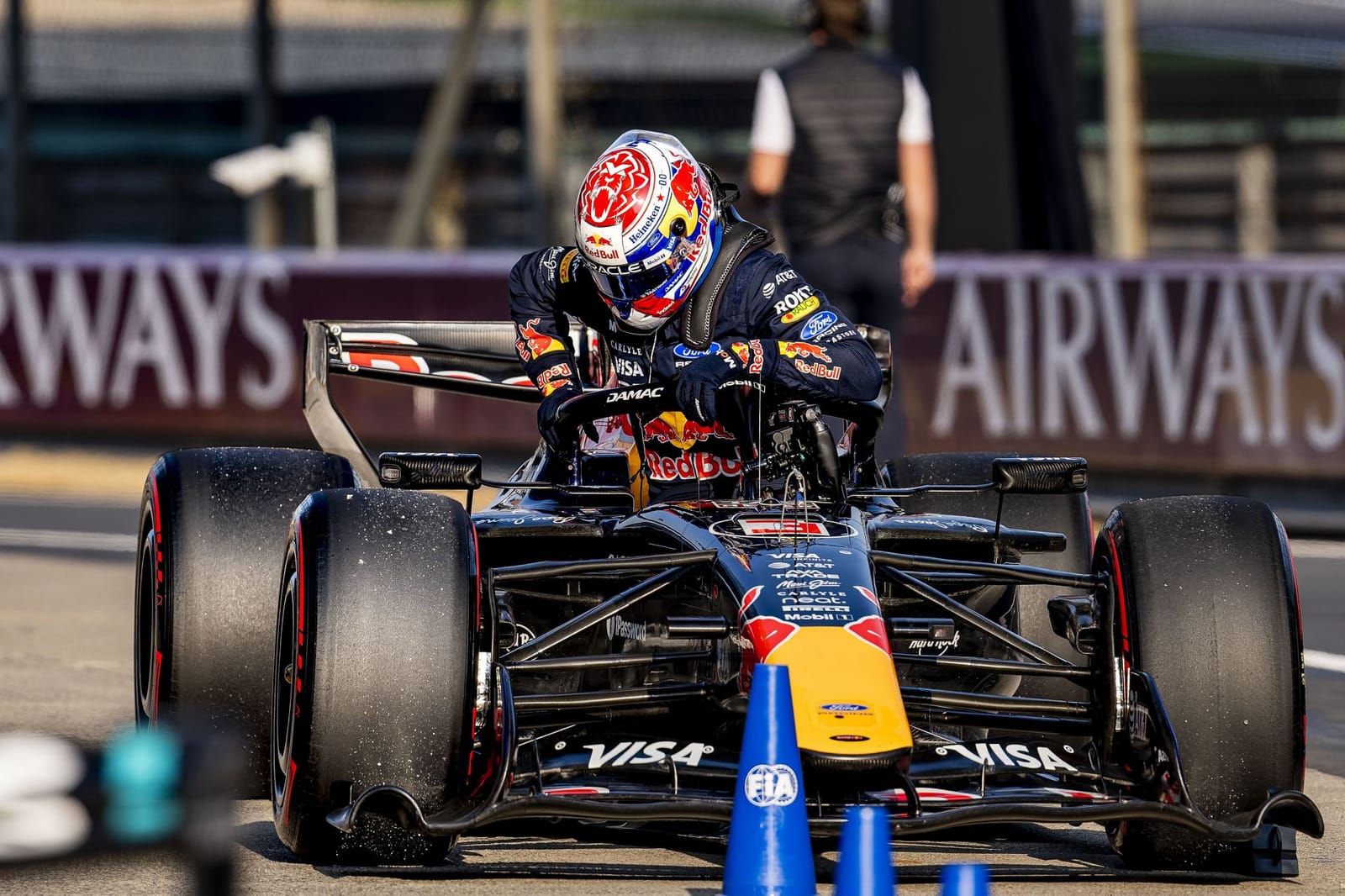Watch: A seemingly angry Max Verstappen faces up to the media after a ...