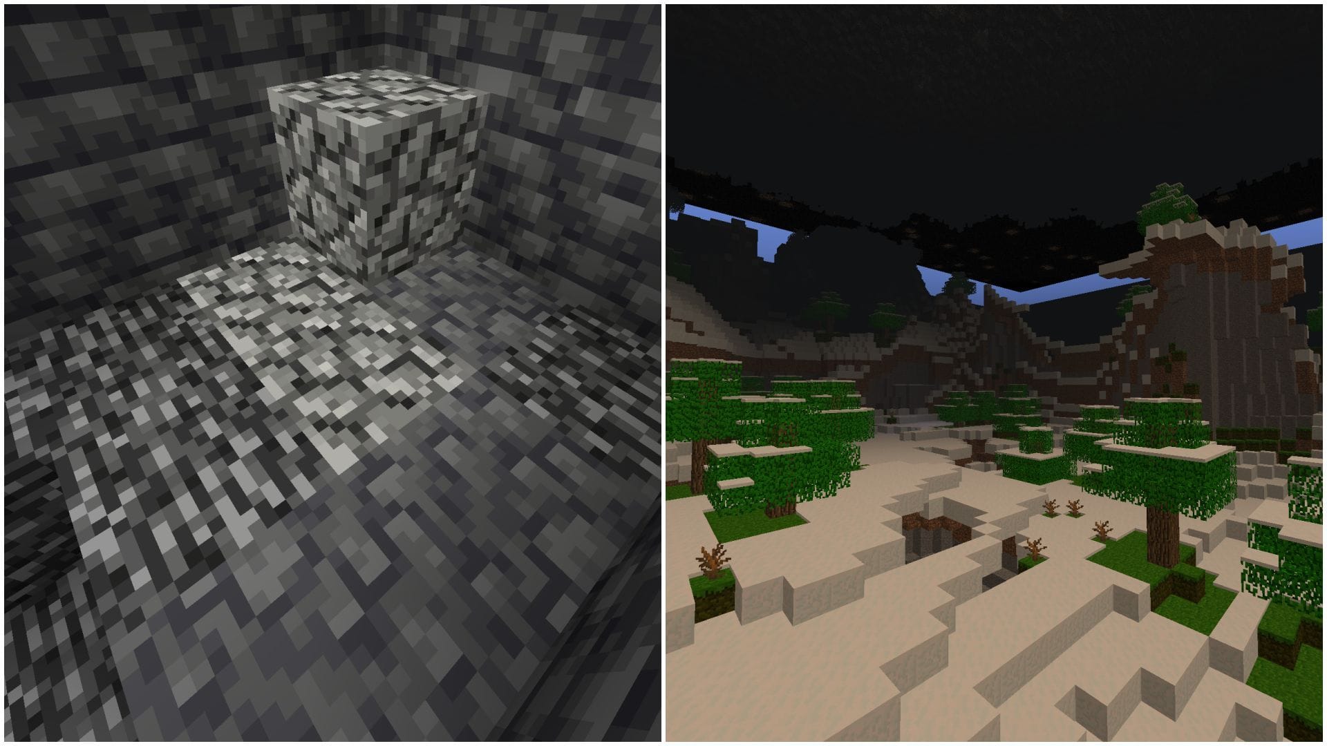 This new mod adds Minecraft Alpha version below Overworld's bedrock layer