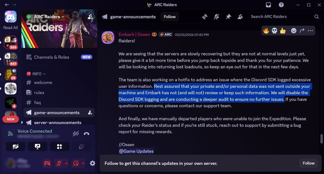 Discord: ARC Raiders and Discord controversy explained