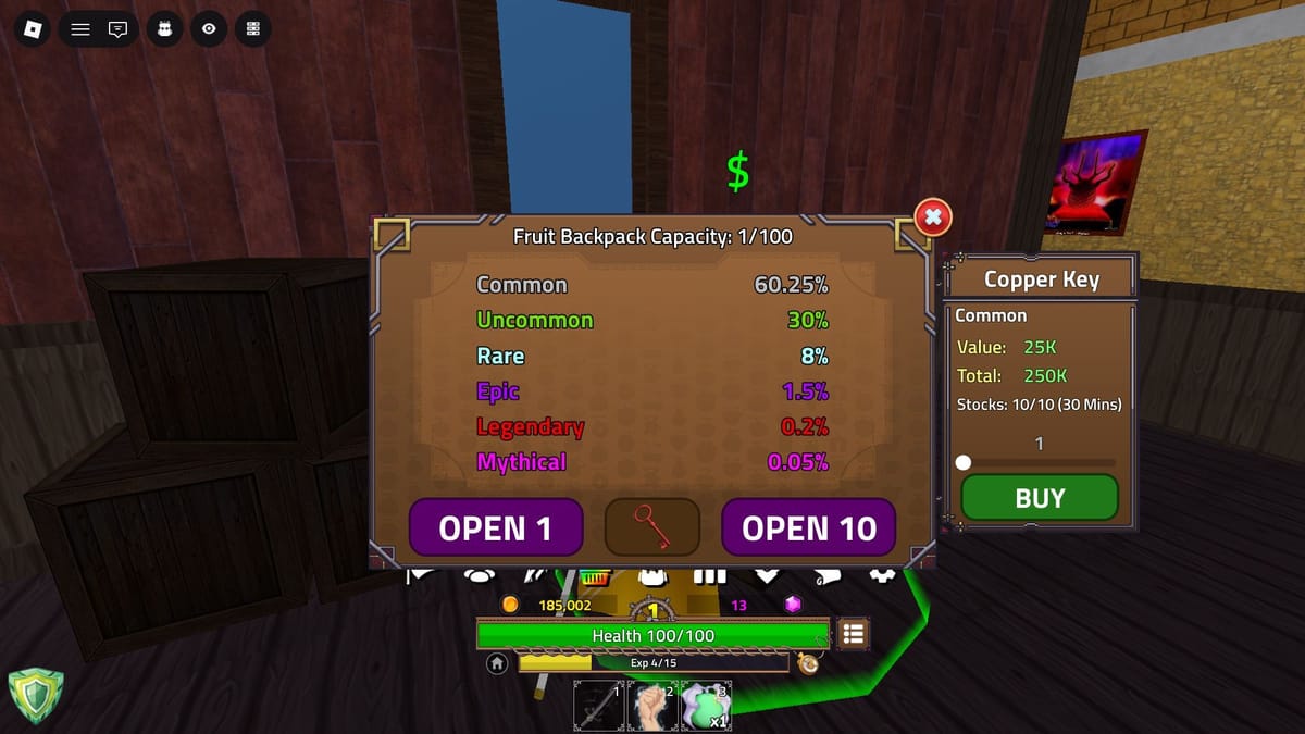 How to get Diamond Key in King Legacy