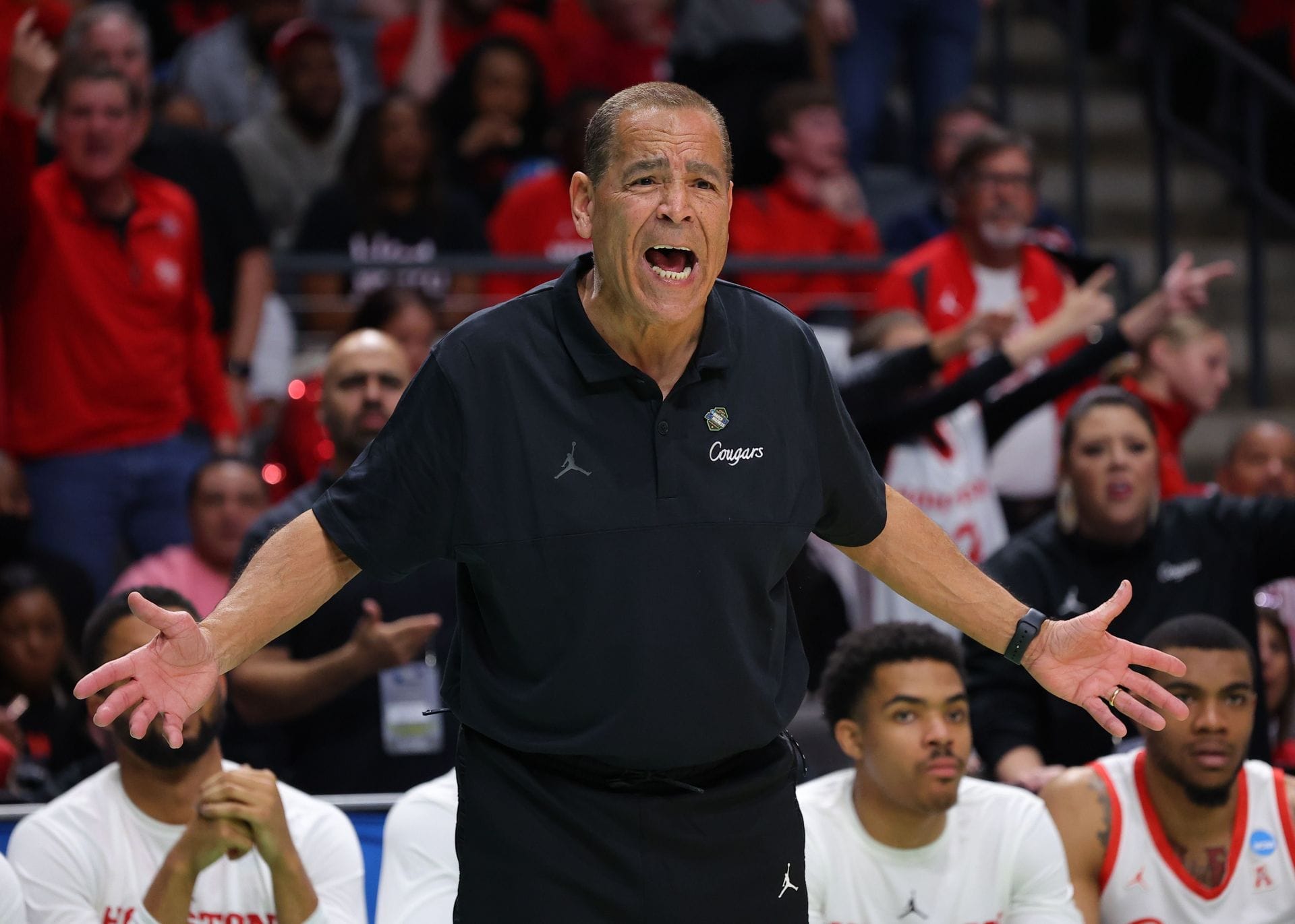 WATCH: Kevin Sampson breaks into tears as Houston coach shares ...