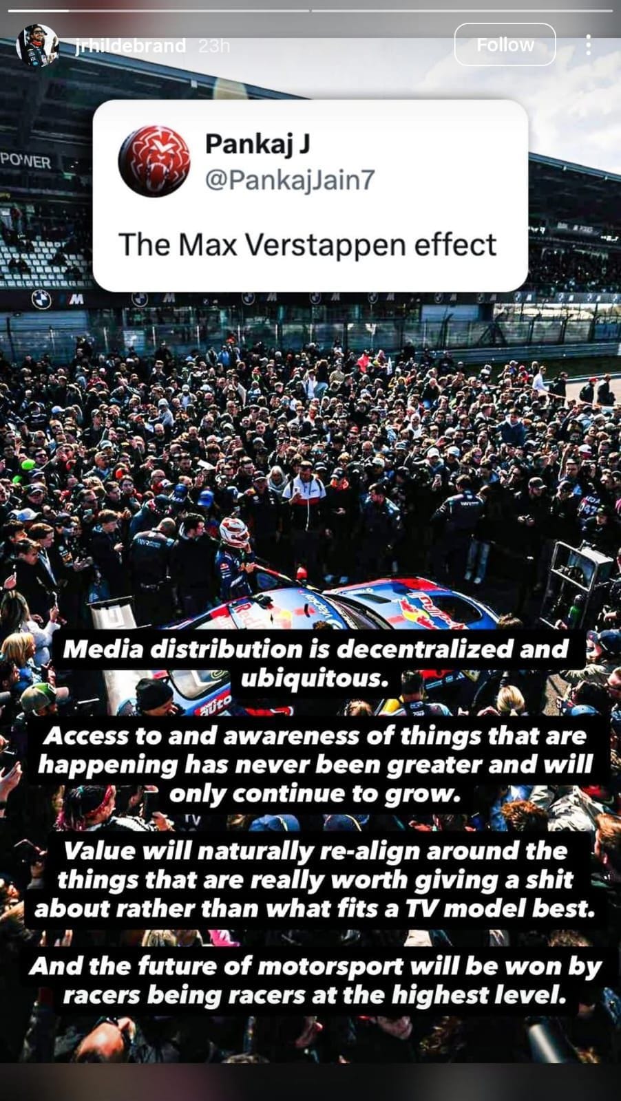 Former IndyCar driver takes a subtle dig at F1 after "The Max ...
