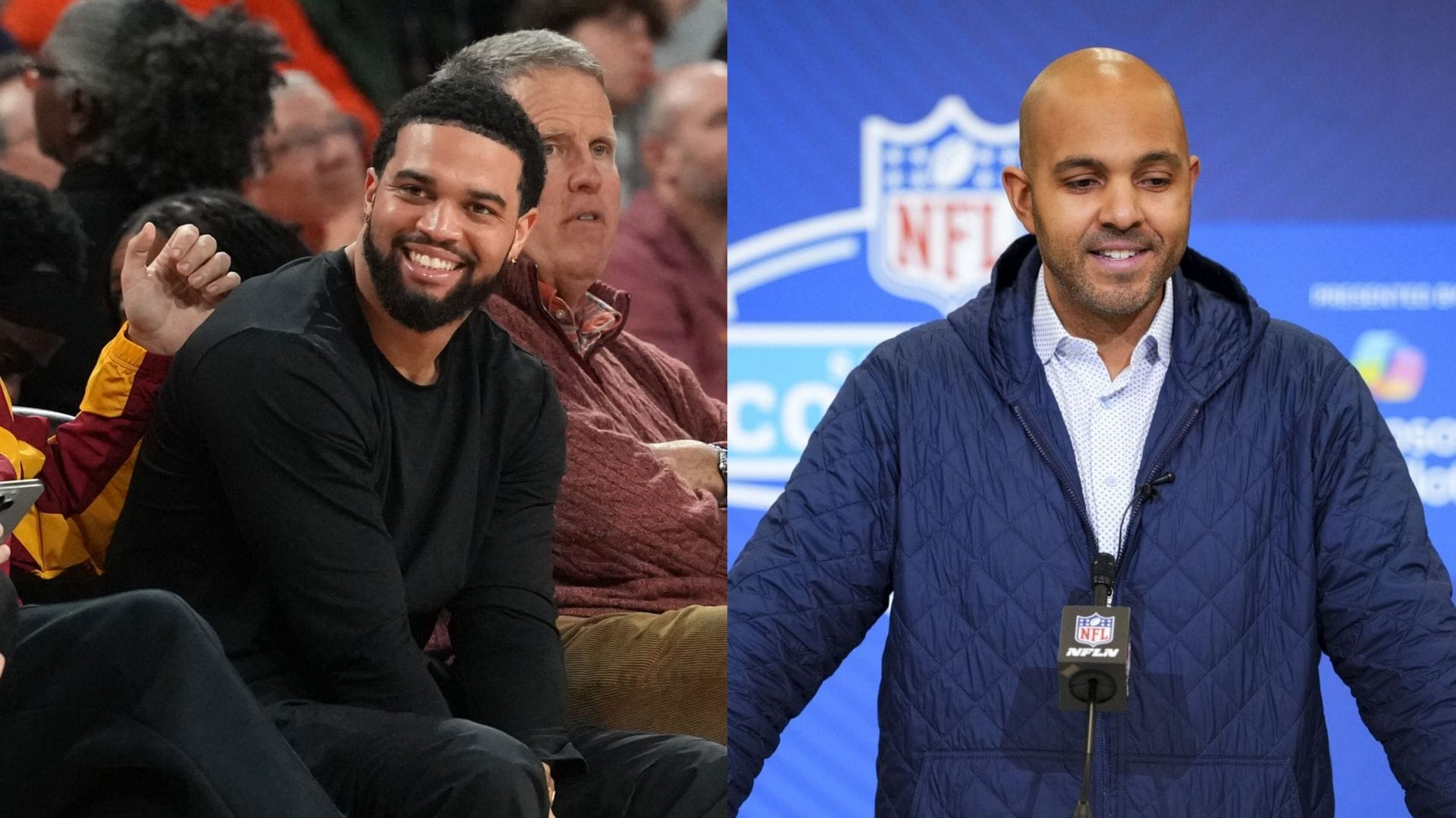 Caleb Williams reacts as NFL denies Bears Ian Cunningham compensatory ...