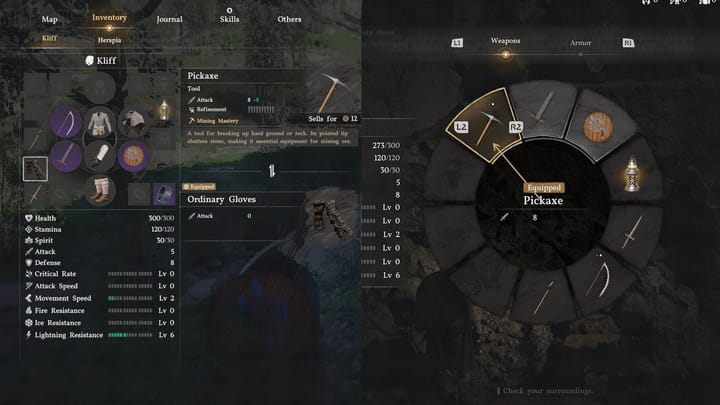 How to mine ore in Crimson Desert (pickaxe location)