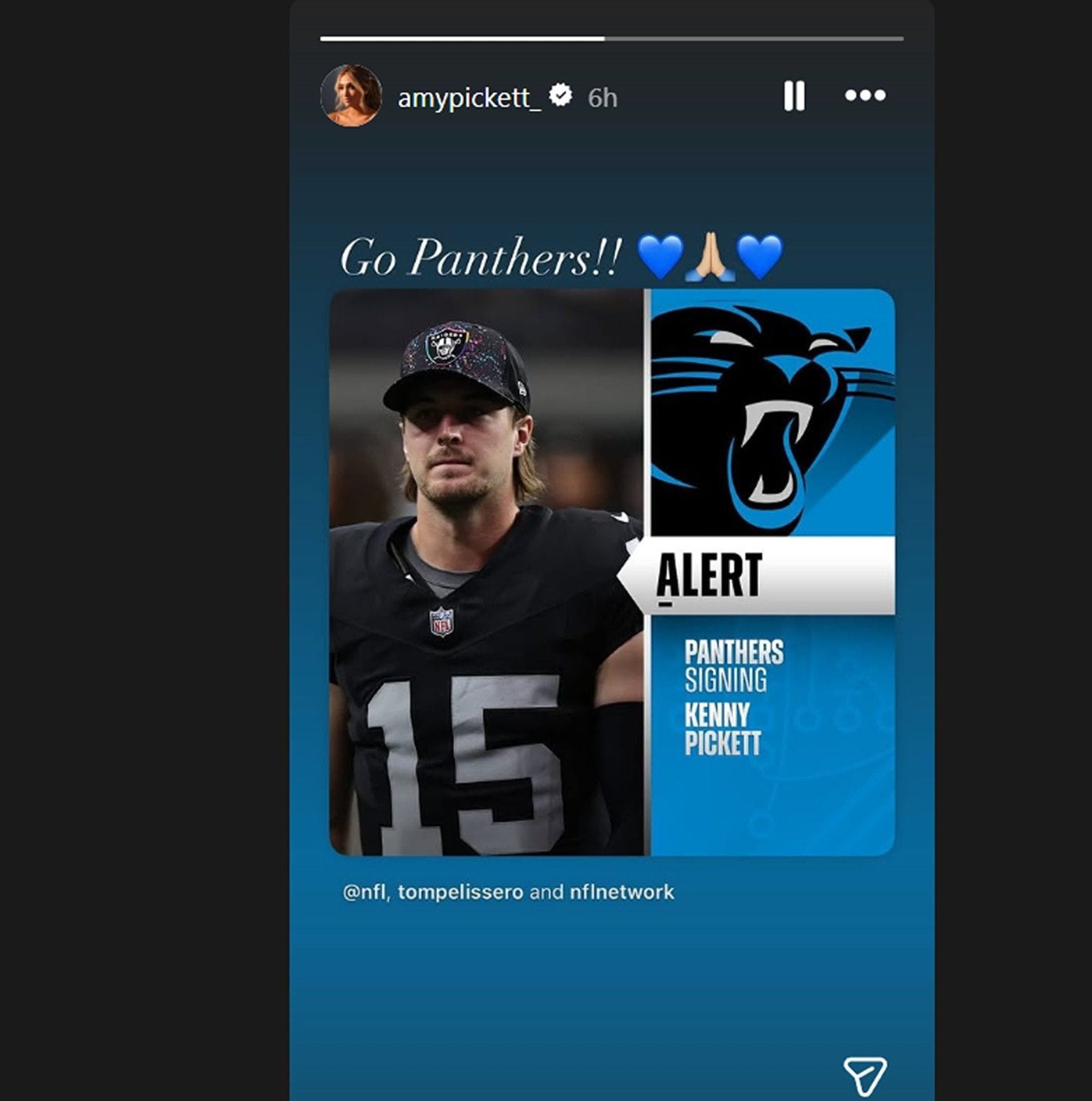 Kenny Pickett's wife Amy reveals true feelings on Panthers signing QB