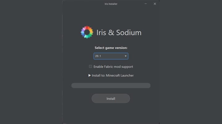 How to download Sodium mod for Minecraft 26.1