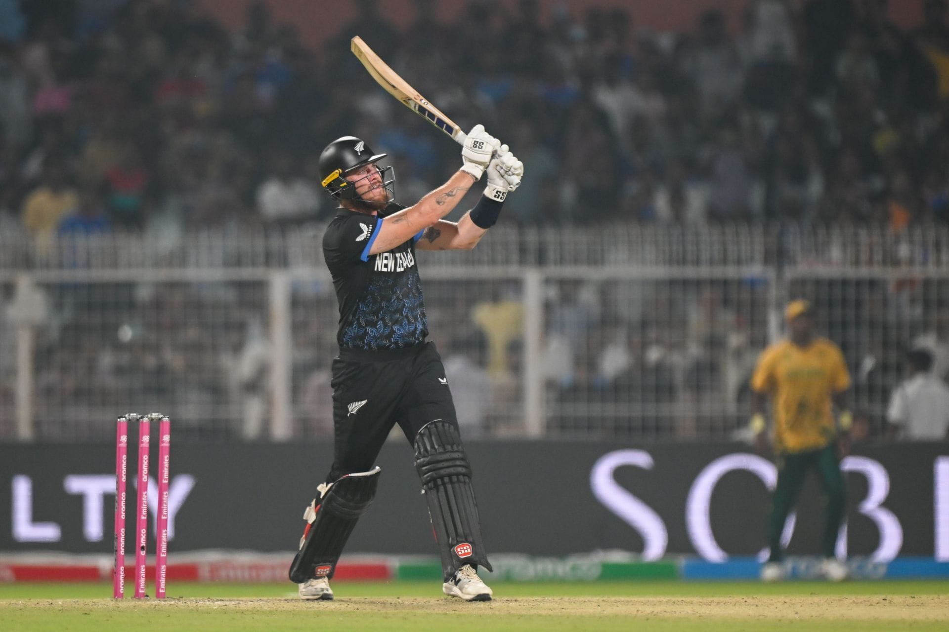 Finn Allen smashes Marco Jansen for a boundary to record fastest ...