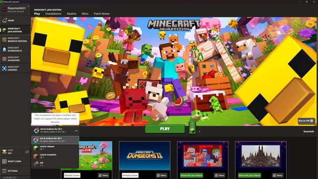 How to download Sodium mod for Minecraft 26.1