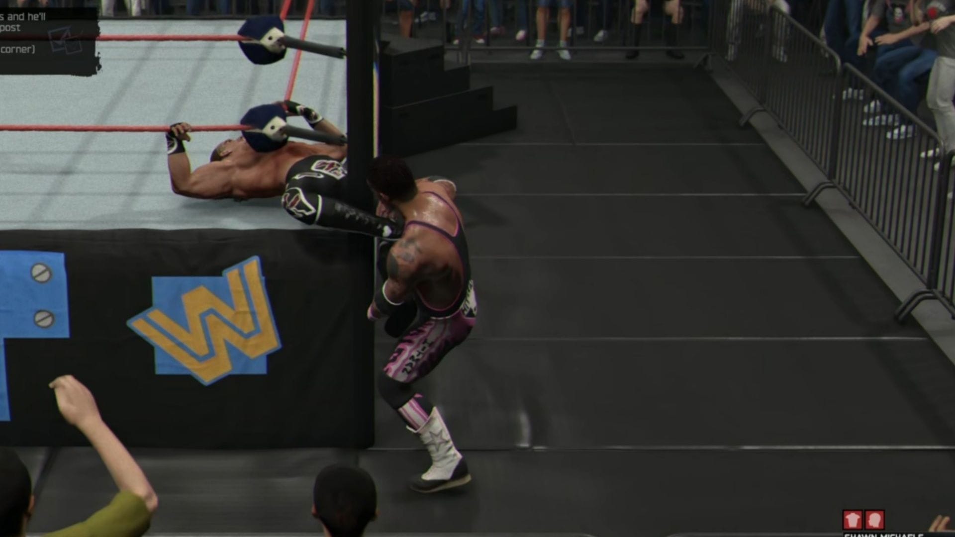 How to perform Bret Hart's Ring Post Figure Four in WWE 2K26