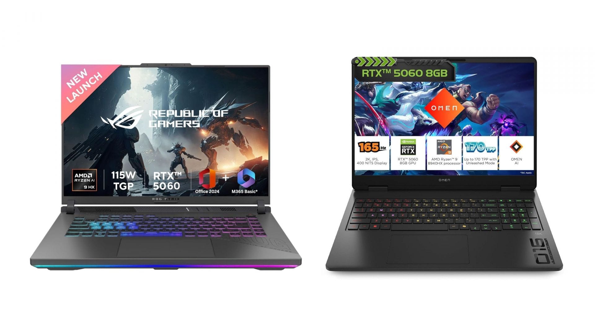 ASUS ROG Strix G16 vs HP Omen 16: Which is the better gaming laptop?