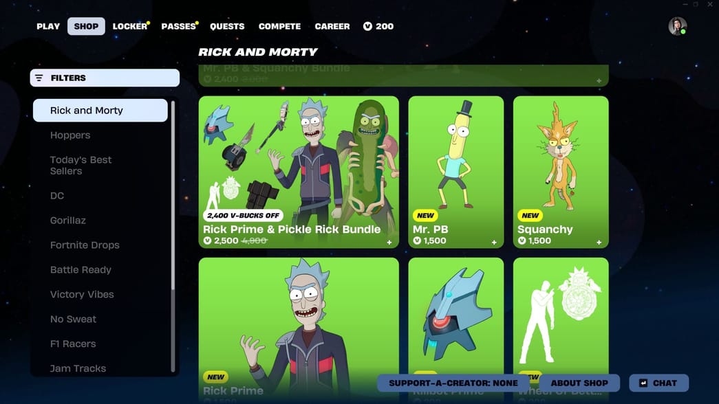 How to get Rick and Morty skins in Fortnite: Pickle Rick and Rick Prime