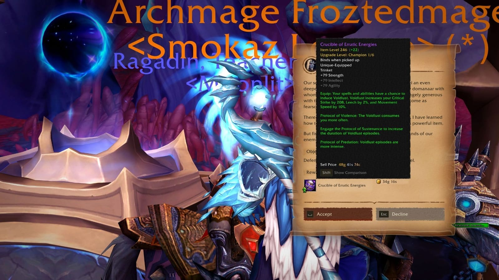 WoW Midnight Singularity Rep guide: Vendor, rewards, and farming tips