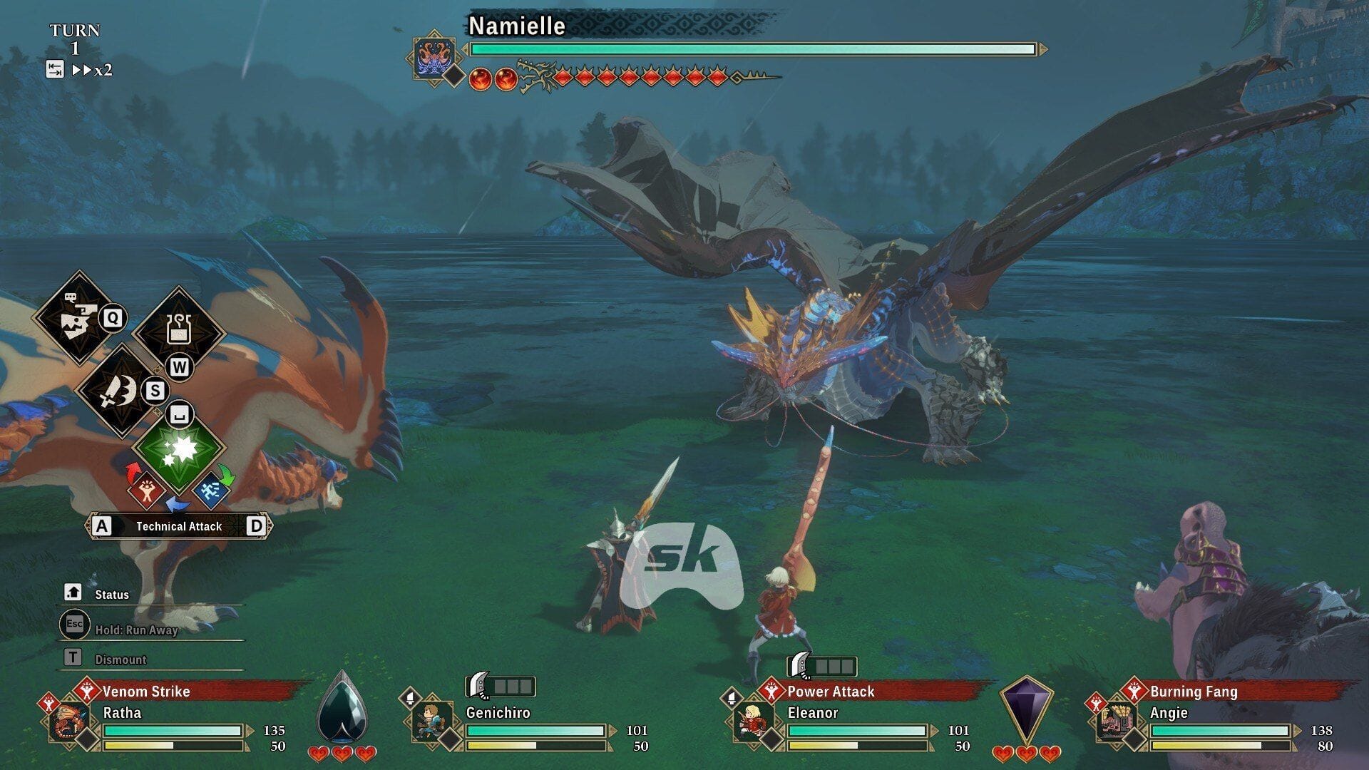 How to get Namielle and its weaknesses in Monster Hunter Stories 3