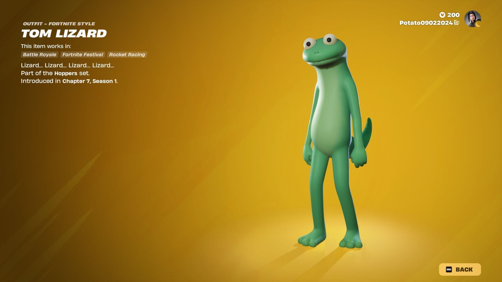 How to get Disney Hoppers skin in Fortnite: Tom Lizard