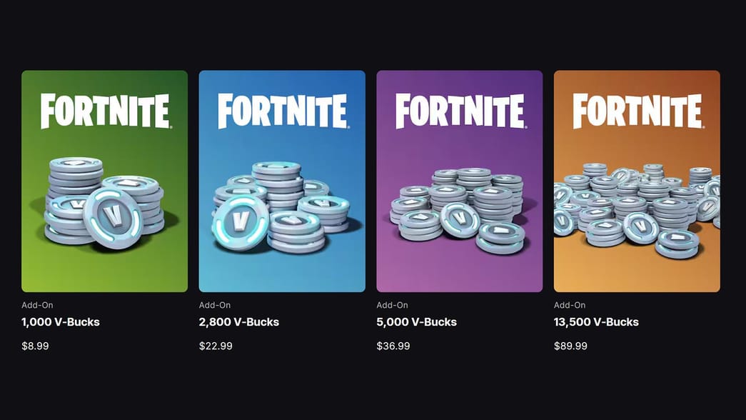 Fortnite V-Bucks getting more expensive after new price change