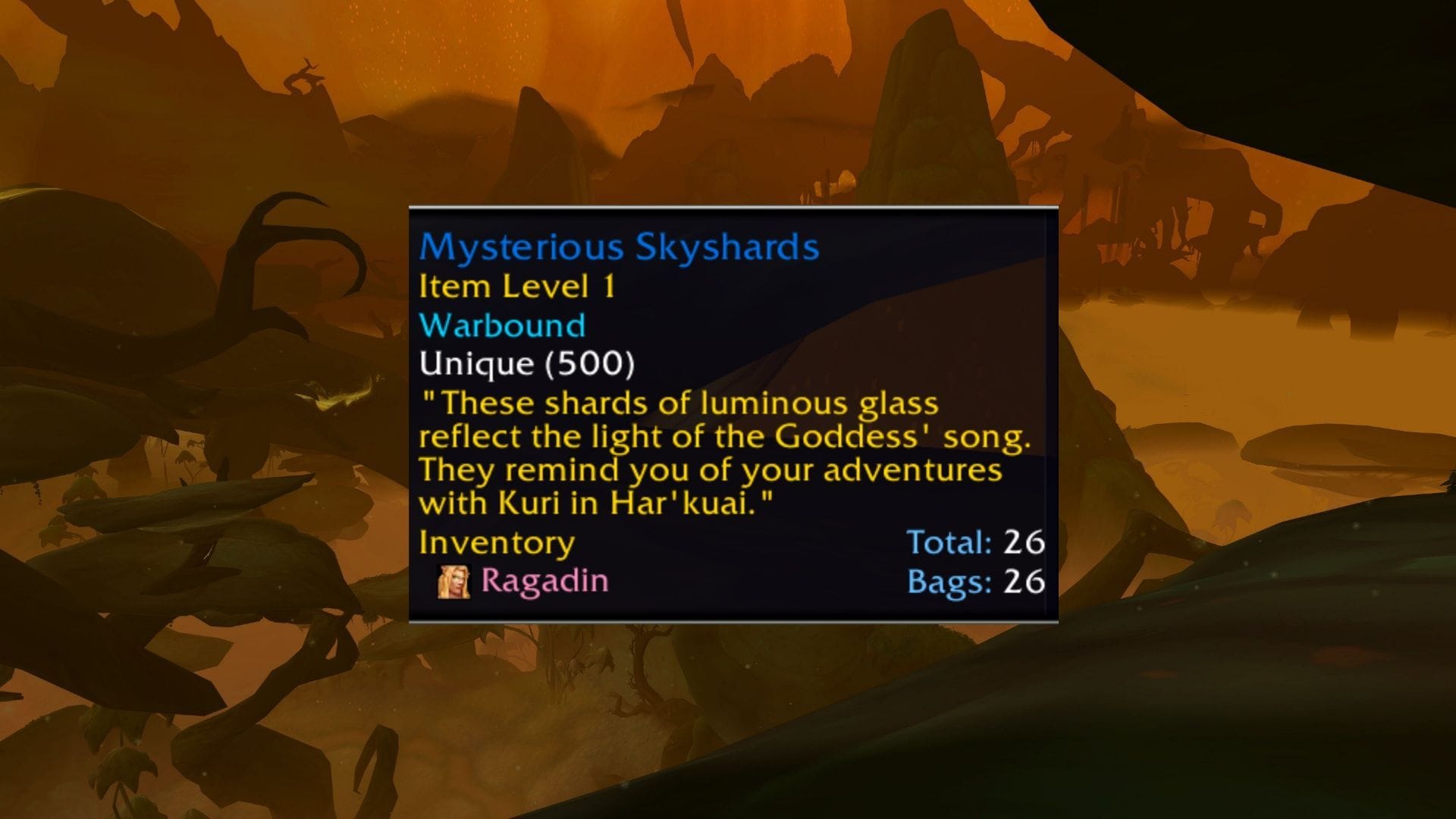 How to farm Mysterious Skyshards and get Echo of Aln'sharan in WoW