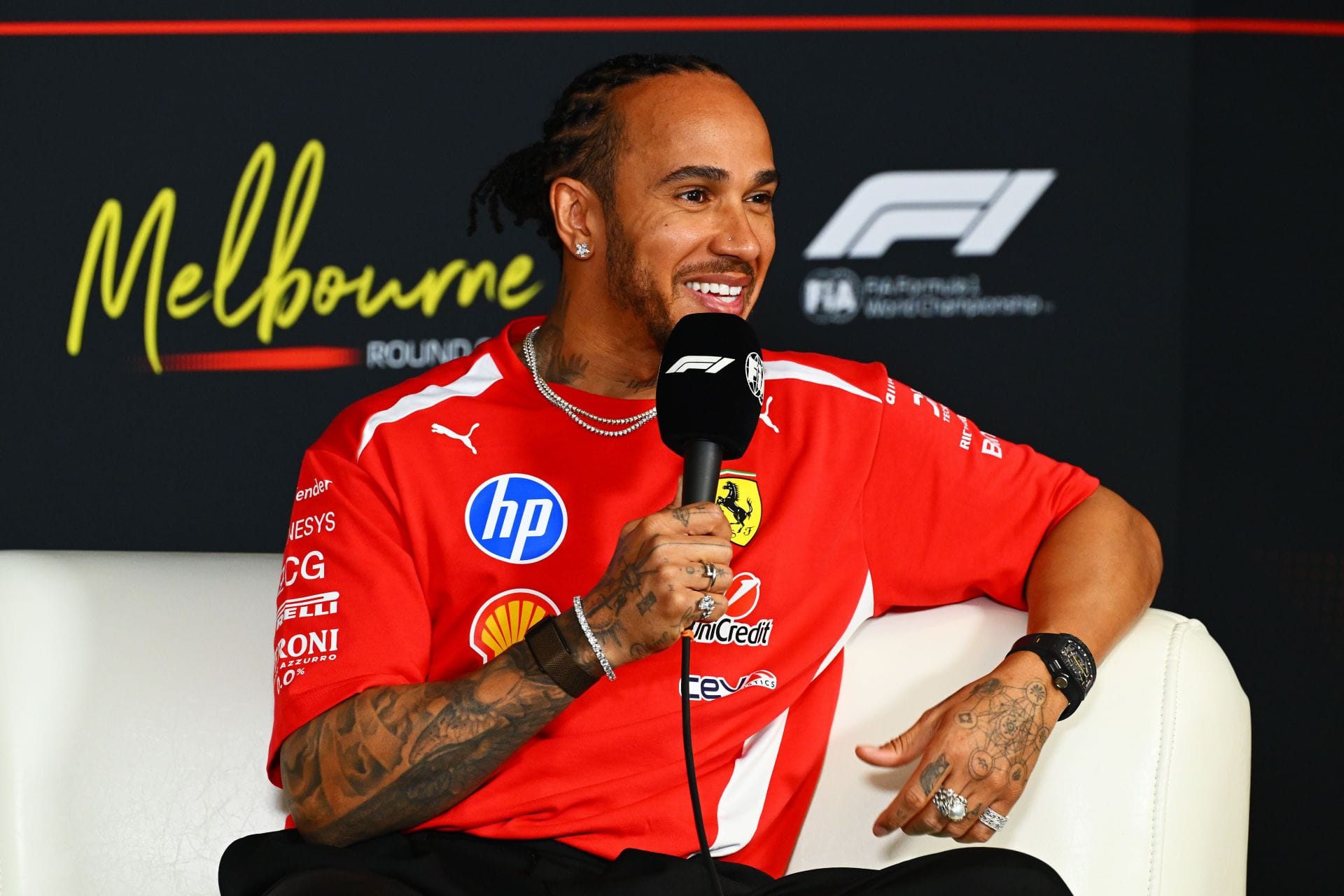 F1: Lewis Hamilton's rumored new race engineer spotted in the Ferrari ...