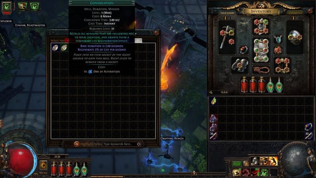 When should you use Convocation in Path of Exile?