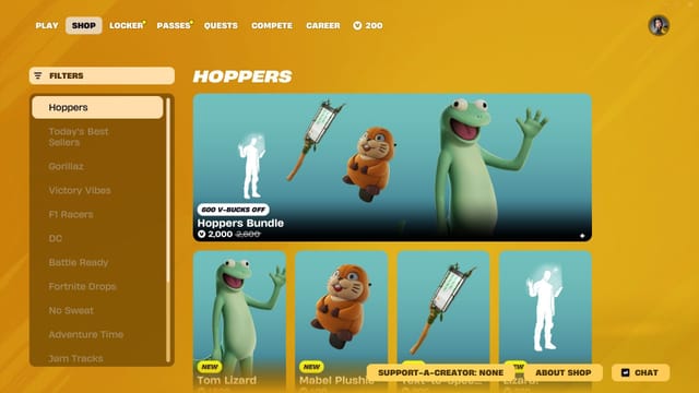 How to get Disney Hoppers skin in Fortnite: Tom Lizard