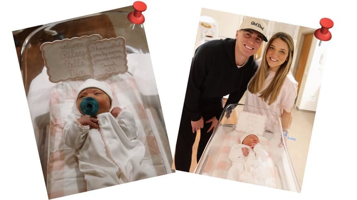 Bo Nix's wife Izzy revealing first baby's face 9 days after birth draws ...