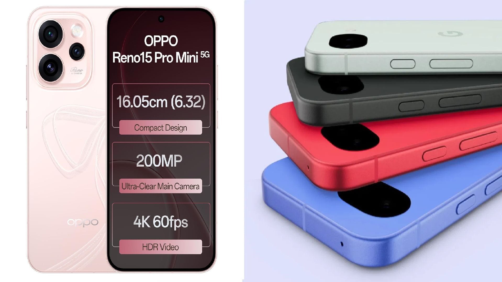 Oppo Reno 15 Pro Mini vs Google Pixel 10a: Which is the better smartphone?