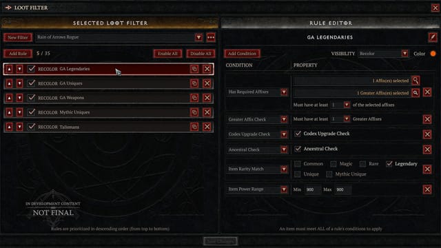 Diablo 4: Best Loot Filter codes