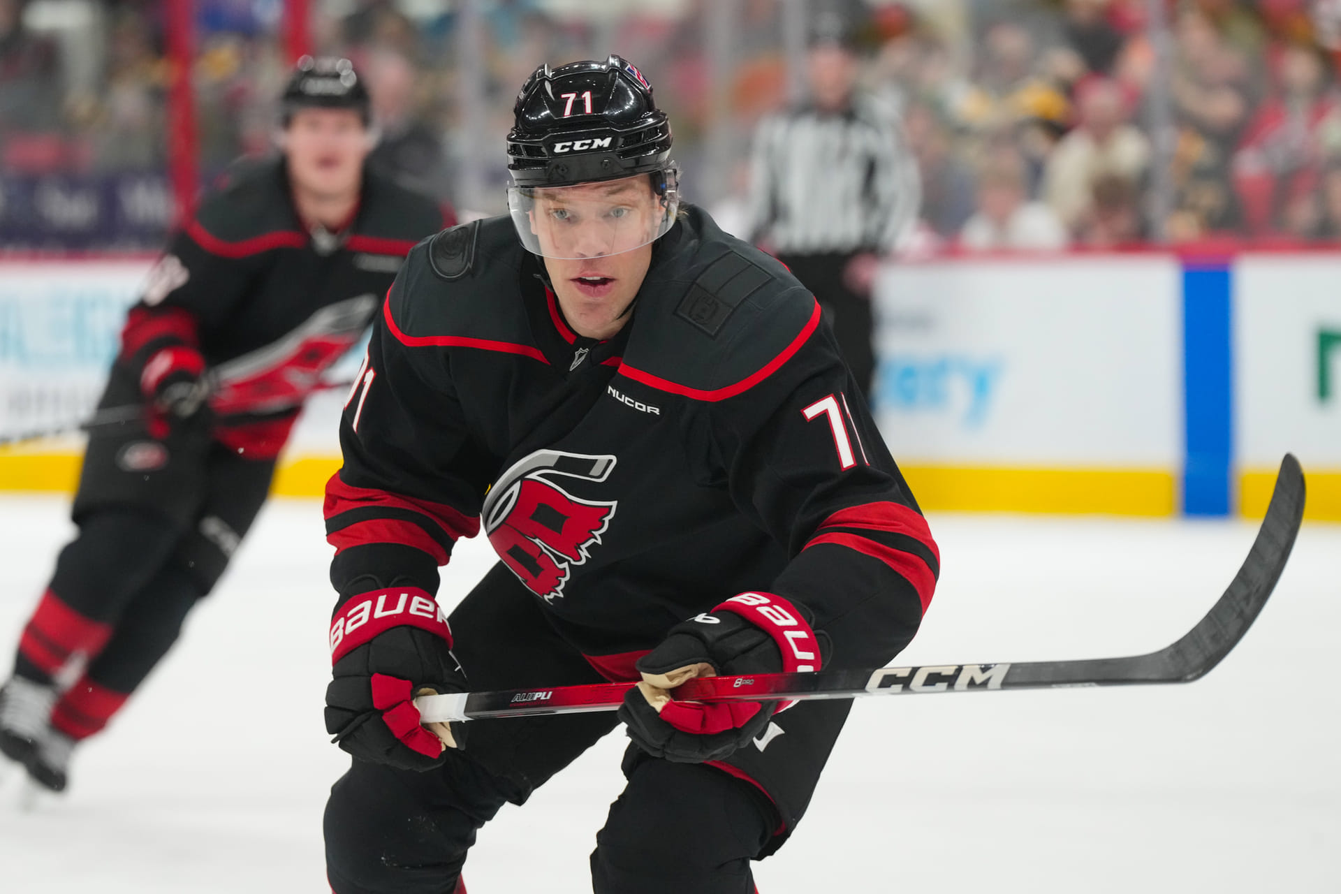 Senators fans react as Taylor Hall gets away for hit Jake Sanderson ...