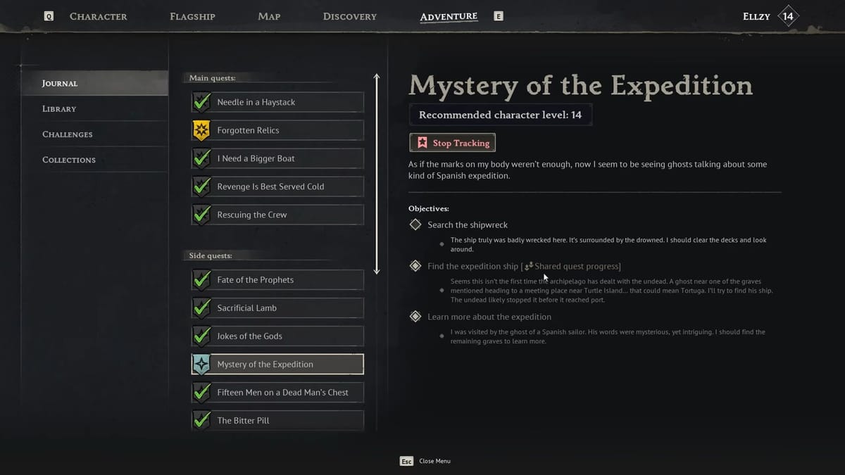 How to complete Mystery of the Expedition quest in Windrose