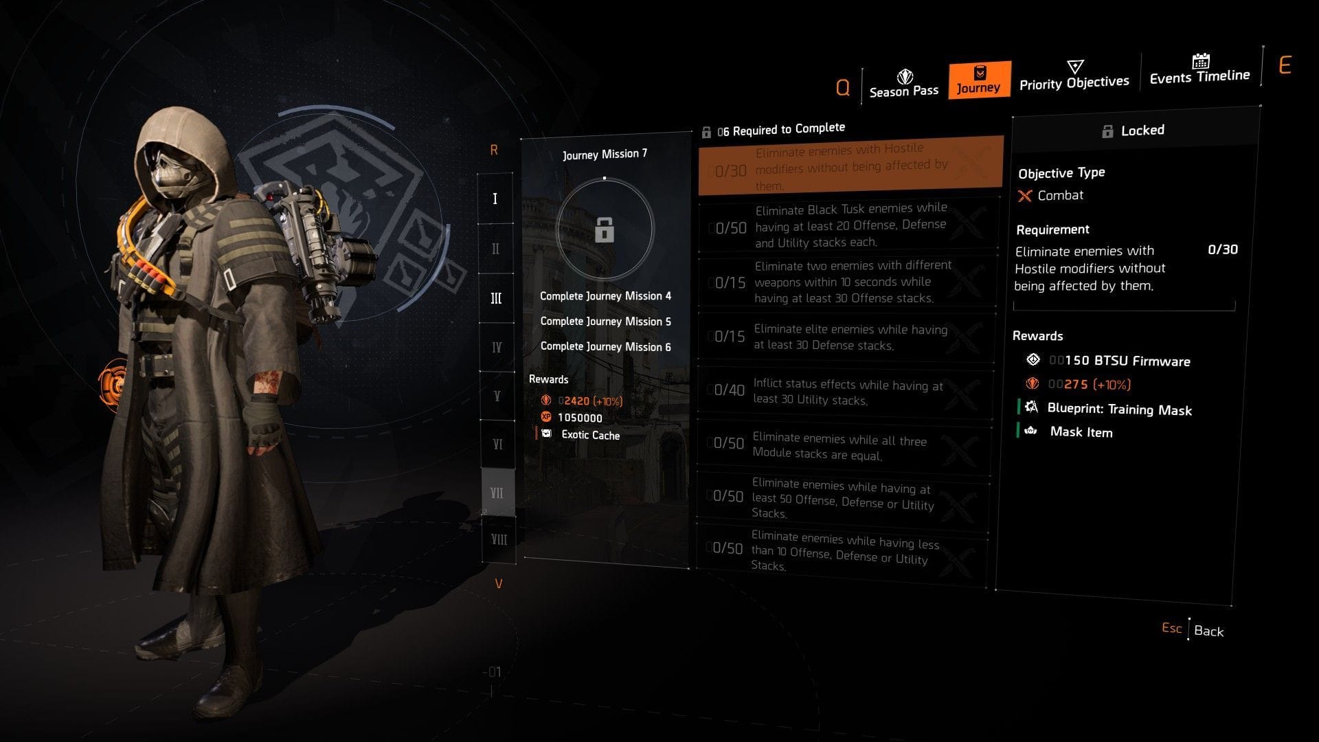 How to easily complete all missions from Journey VII in The Division 2 Y8S1