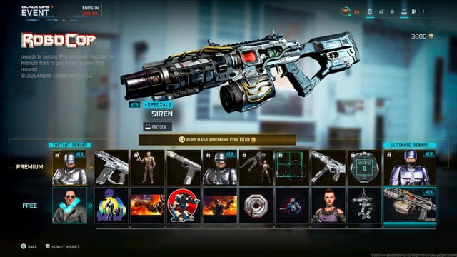 RoboCop Event Pass guide: Every reward and how to unlock them in Black ...
