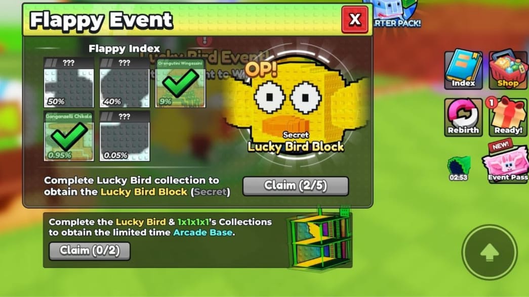 Be a Lucky Block Lucky Bird Event guide
